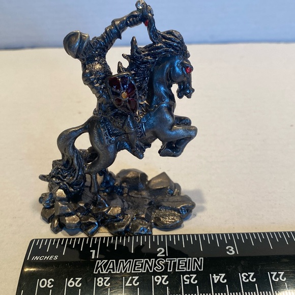Mystic Gifts | Accents | Vintage Pewter Soldierwarrior On Horse | Poshmark